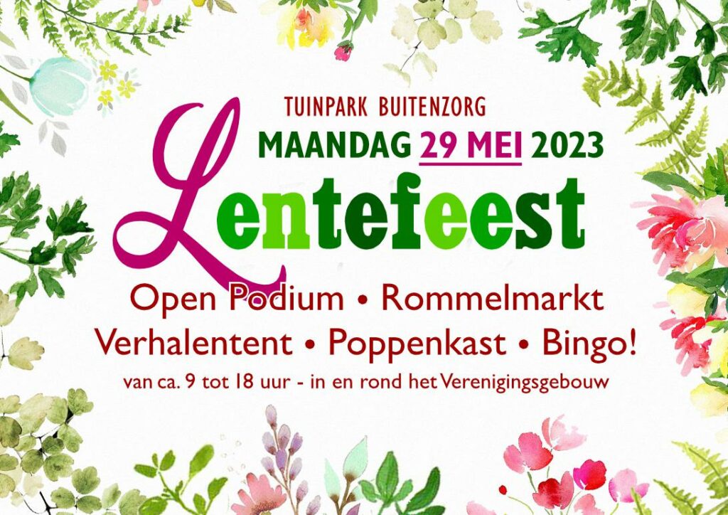 Ma 29 Mei 23 Lentefeest Tuinpark Buitenzorg A Dam